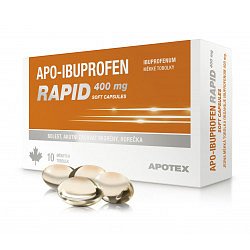 Apo-Ibuprofen Rapid 400 mg 10 kapslí - srovnání cen | Leano.cz